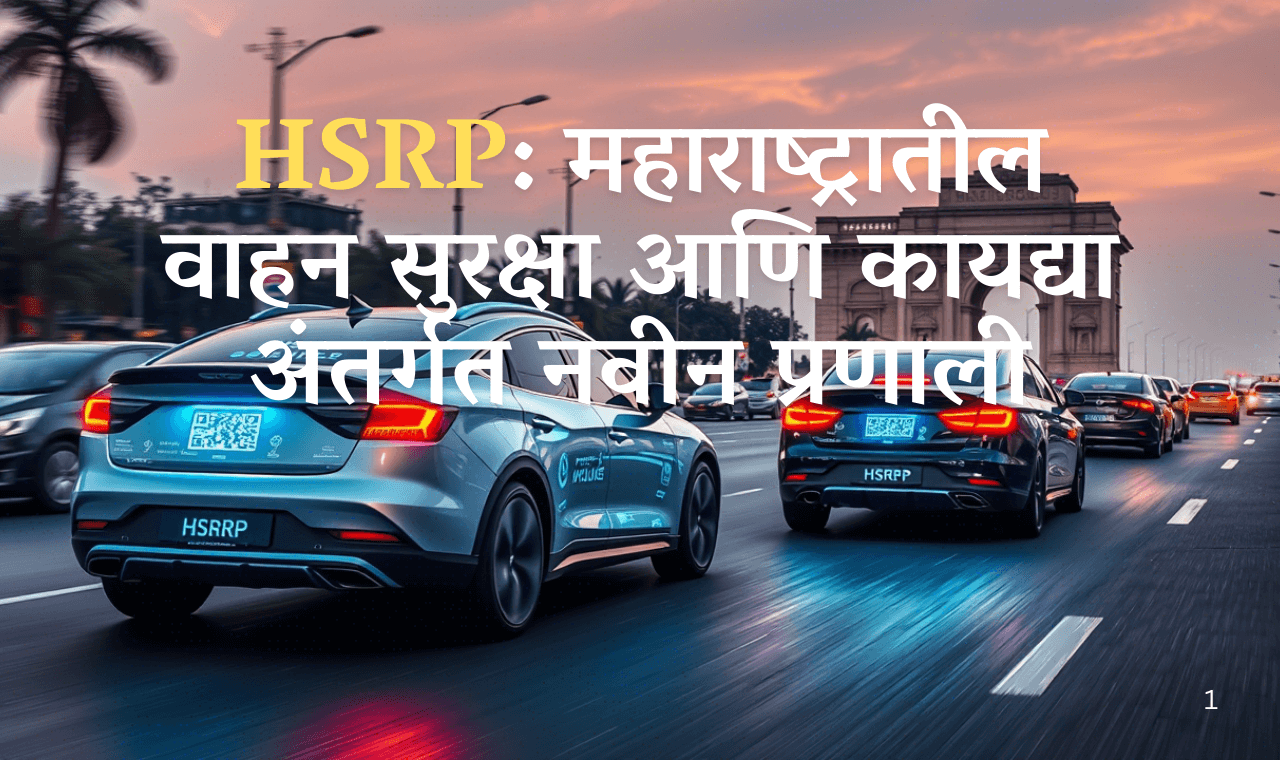 HSRP: महाराष्ट्रातील वाहन सुरक्षा आणि कायद्या अंतर्गत नवीन प्रणाली - माय मराठी